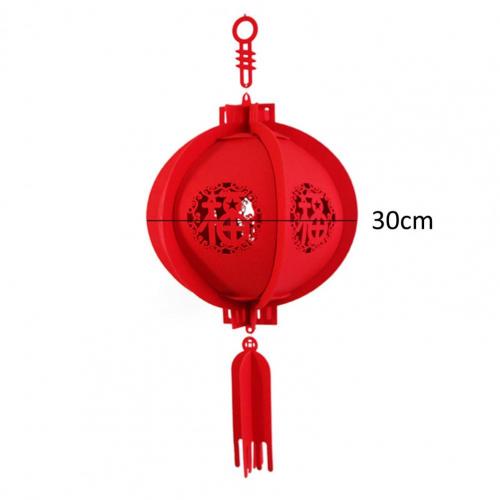 25/30cm Round Red Light Waterproof Fortune Red Pap... – Grandado