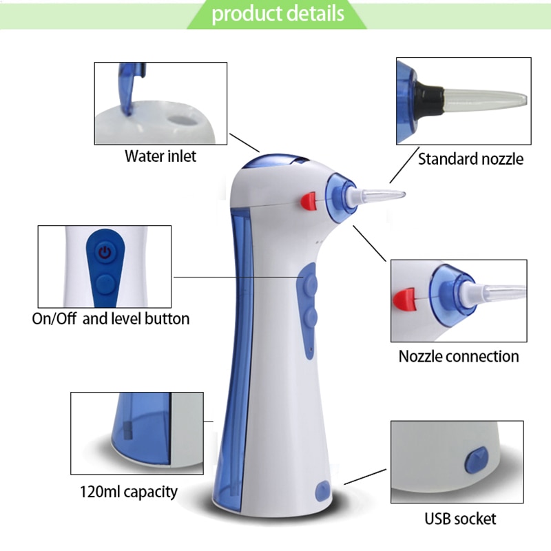 Electric Rechargeable Portable Oral Water Jet Pick... – Grandado