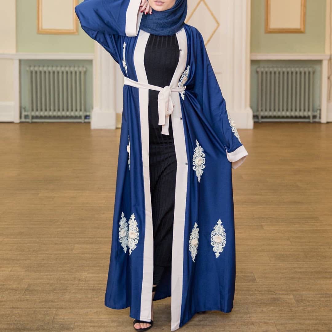 Vintage Emboridery Abaya Women Muslim Hijab Dress ... – Vicedeal