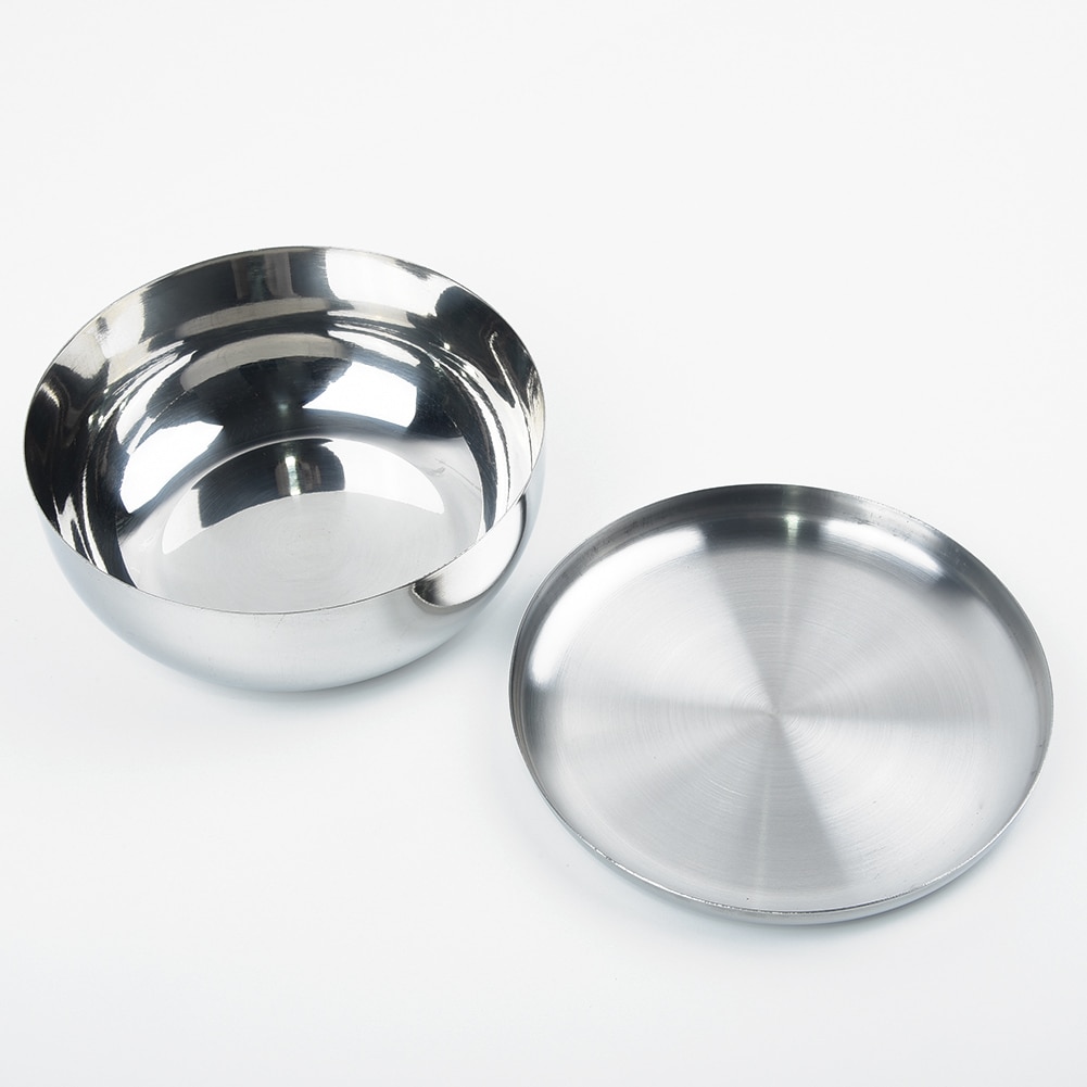 Korean Stainless Steel Rice Bowl W/cover Cooking D... – Vicedeal