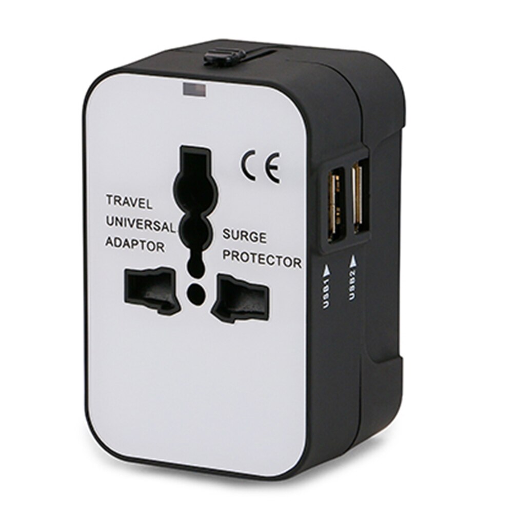 Universal Travel Adapter Double USB 2.1A Portable ... – Grandado