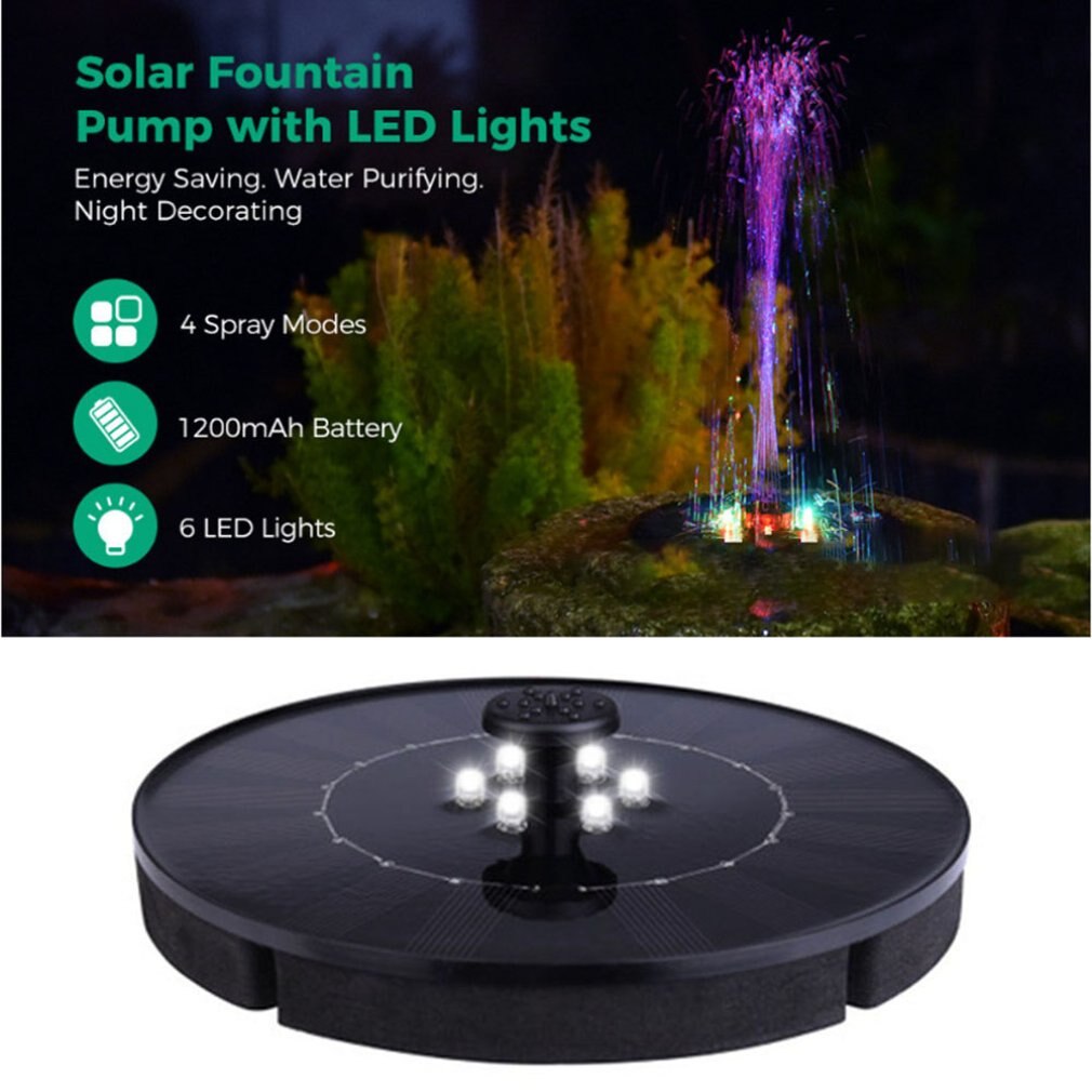 Ronde Klassieke Verbeterde Solar Fontein Pomp Font... – Grandado
