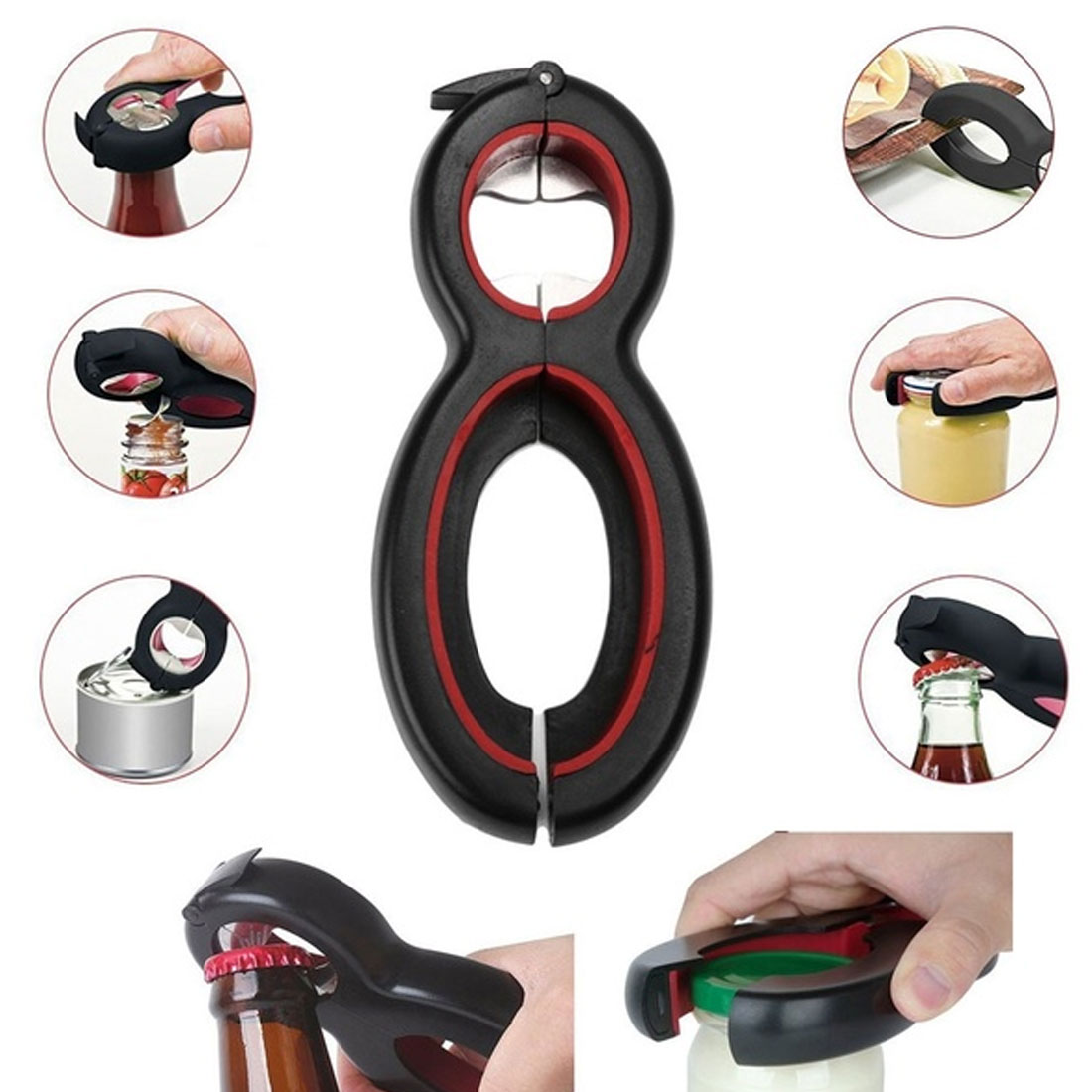 All in One Jar Gripper Wine Beer Lid Twist Off Jar... – Grandado