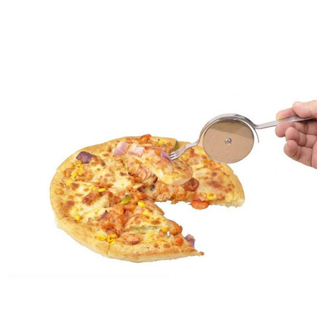 Fork With Pizza Cutter Pizza Roller Fork Combo Eas... – Grandado