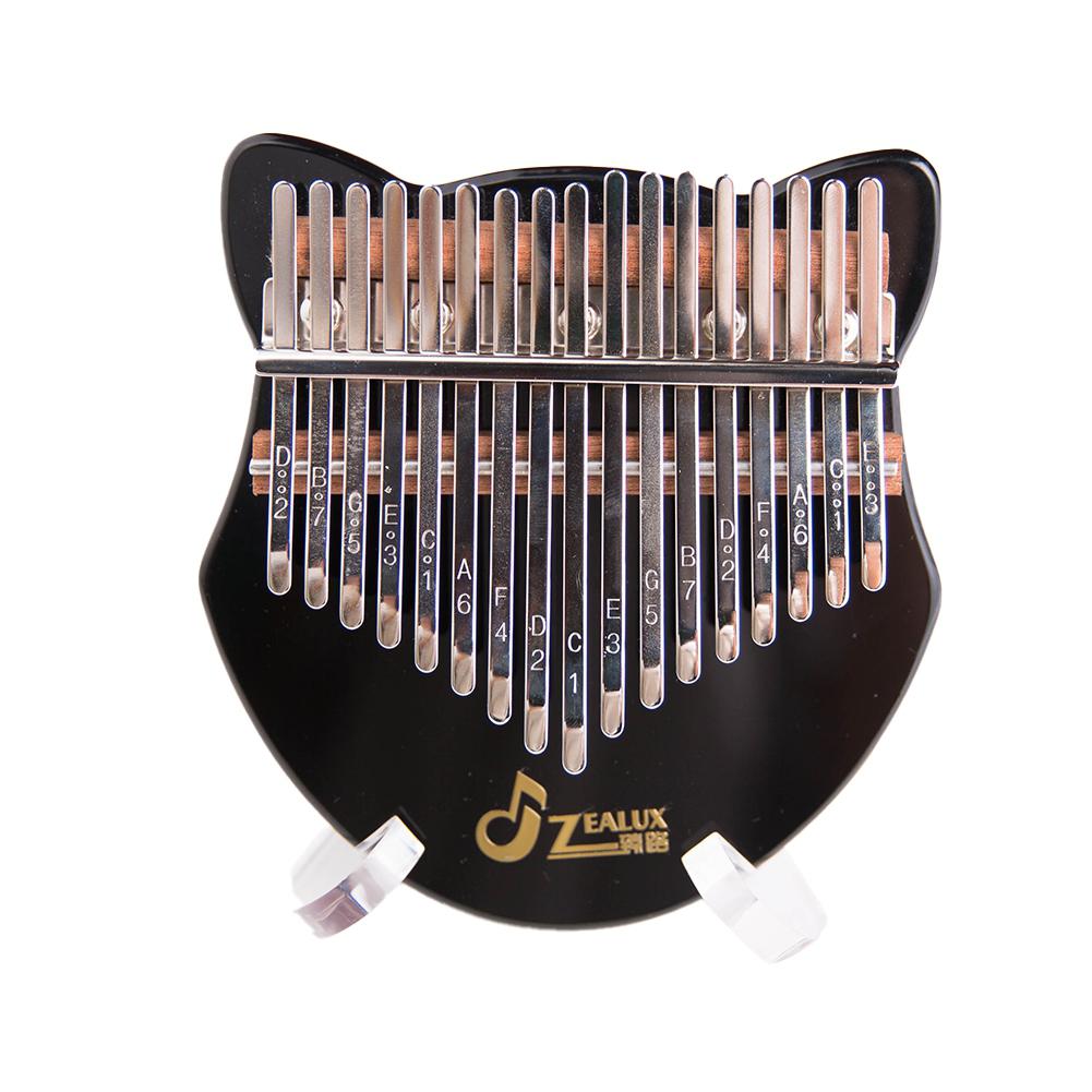 17-key Acrylic Kalimba Black Thumb Piano Mbira San... – Vicedeal