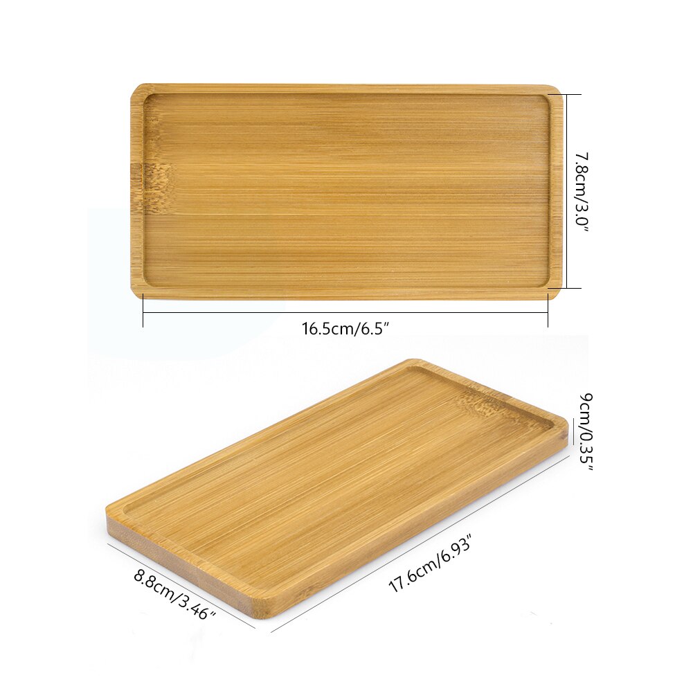 Mini Plant Flower Pot Rectangle Shape Bamboo Sauce... – Vicedeal