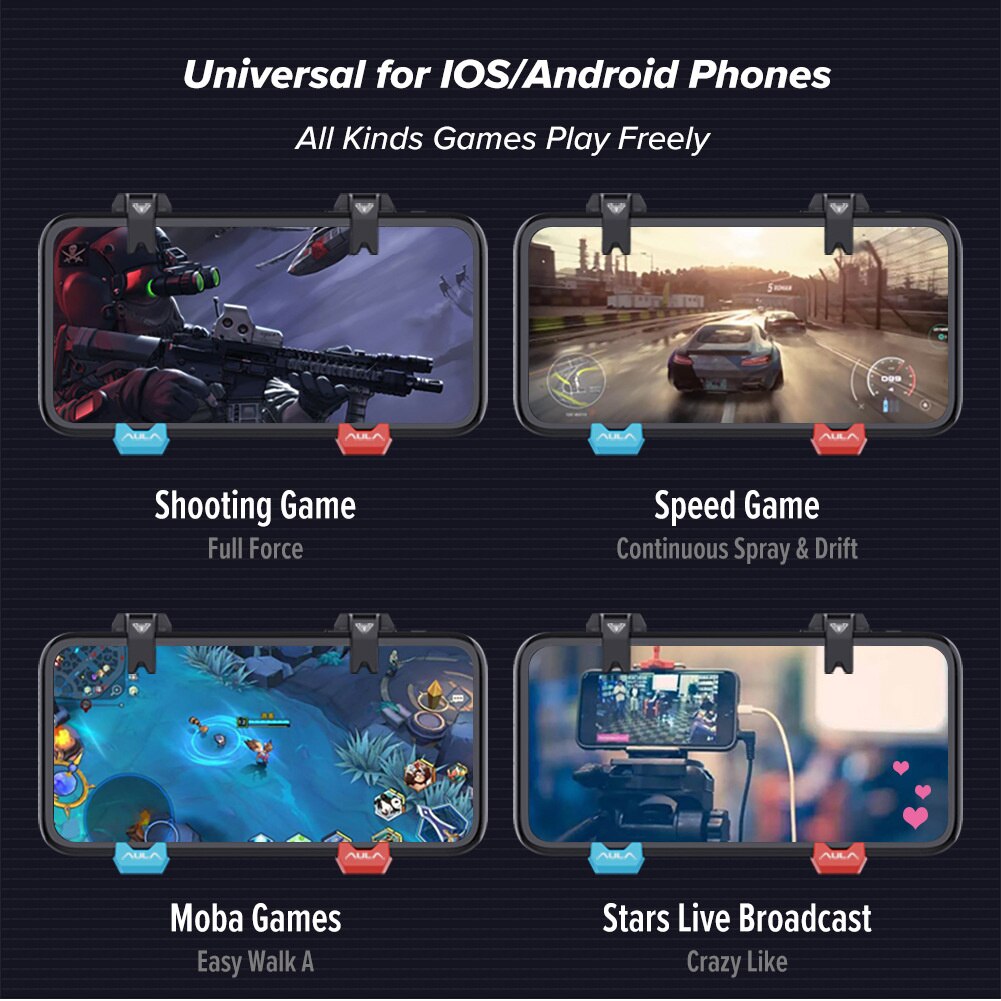 Vogek Mobile Phone Gamepad PUBG Mobile Trigger Con... – Vicedeal