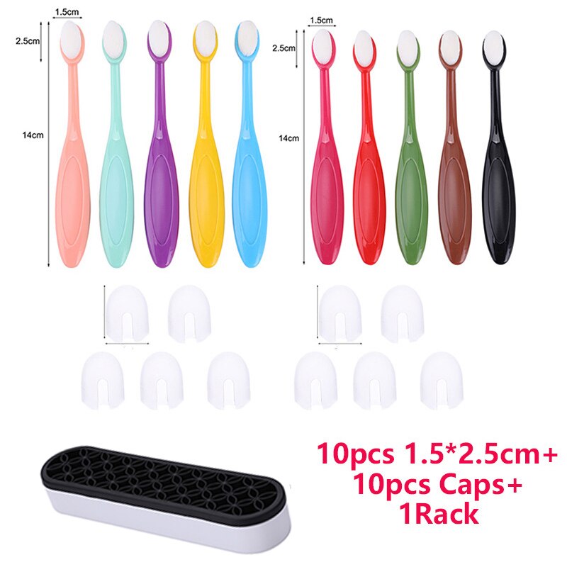 2 Sizes Rainbow Color Smooth Blending Brushes Soft... – Grandado