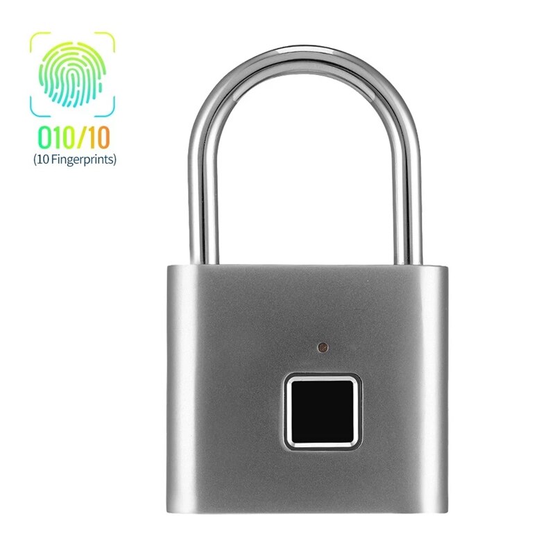Smart Fingerprint Padlock Small Size Padlock Cabin... – Grandado