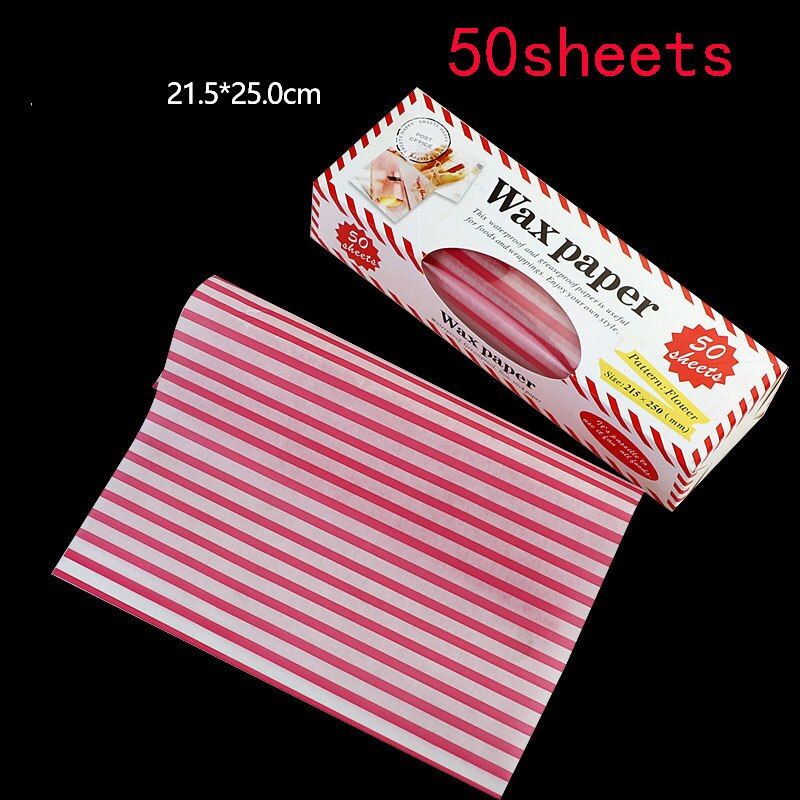50Pcs/Lot Wax Paper Food Grade Grease Paper Food W... – Vicedeal