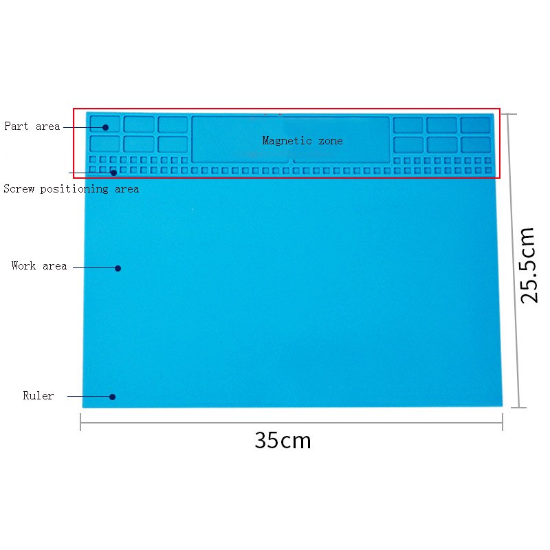 High temperature silicone pad Blue Desk pad for We... – Grandado