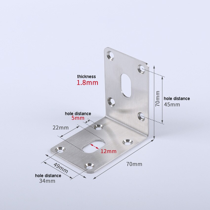 Corner Brace, 70mmx70mm Stainless Steel 90 Degree ... – Grandado