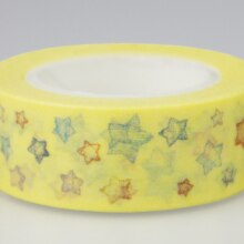15mmx10m yellow star decorative tape(1piece) – Grandado