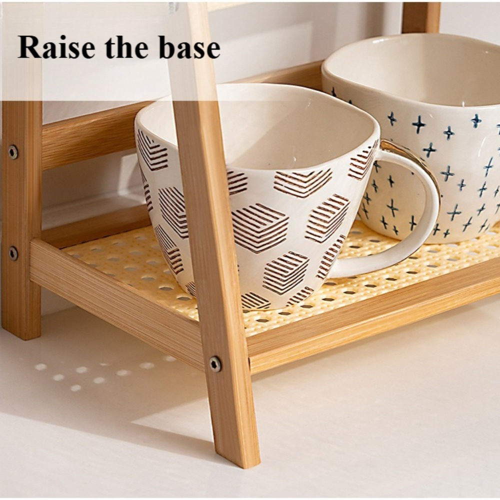 Cup Storage Rack Office Desk Water Cup Solid Wood ... – Grandado