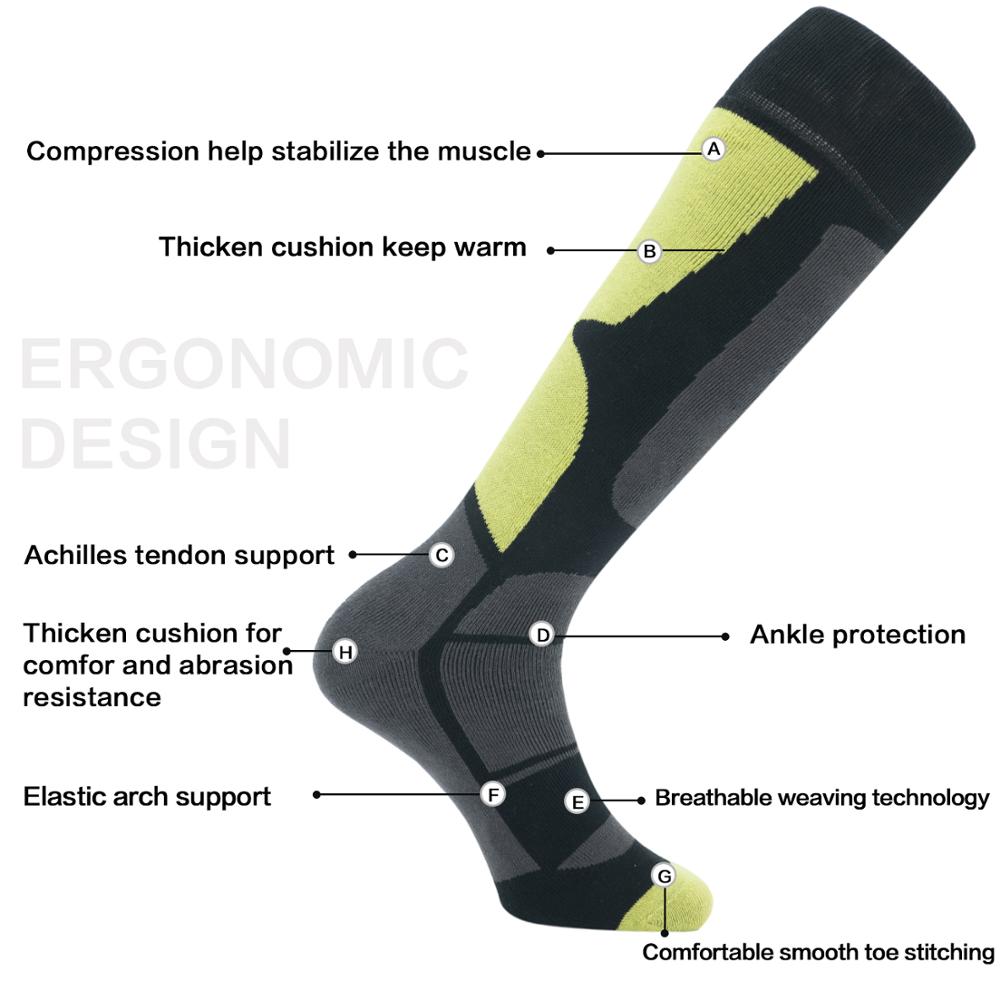 VECTOR Winter Warm Ski Socks Men Thick Wool Therma... – Grandado