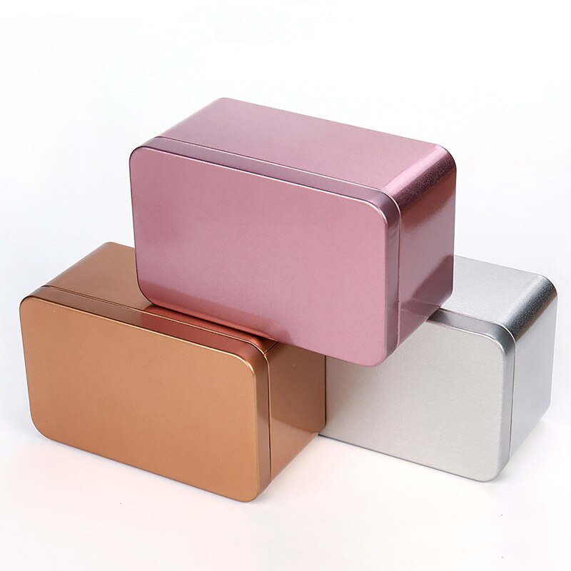 Metal Tin Tea Box Cans Candy Chocolatey Cookie Pac... – Grandado