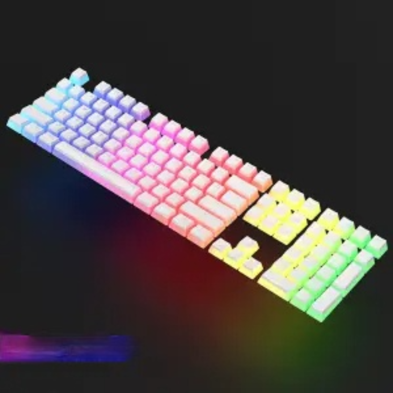 108-key Double Skin Milk Pudding Keycaps PBT Subli... – Grandado
