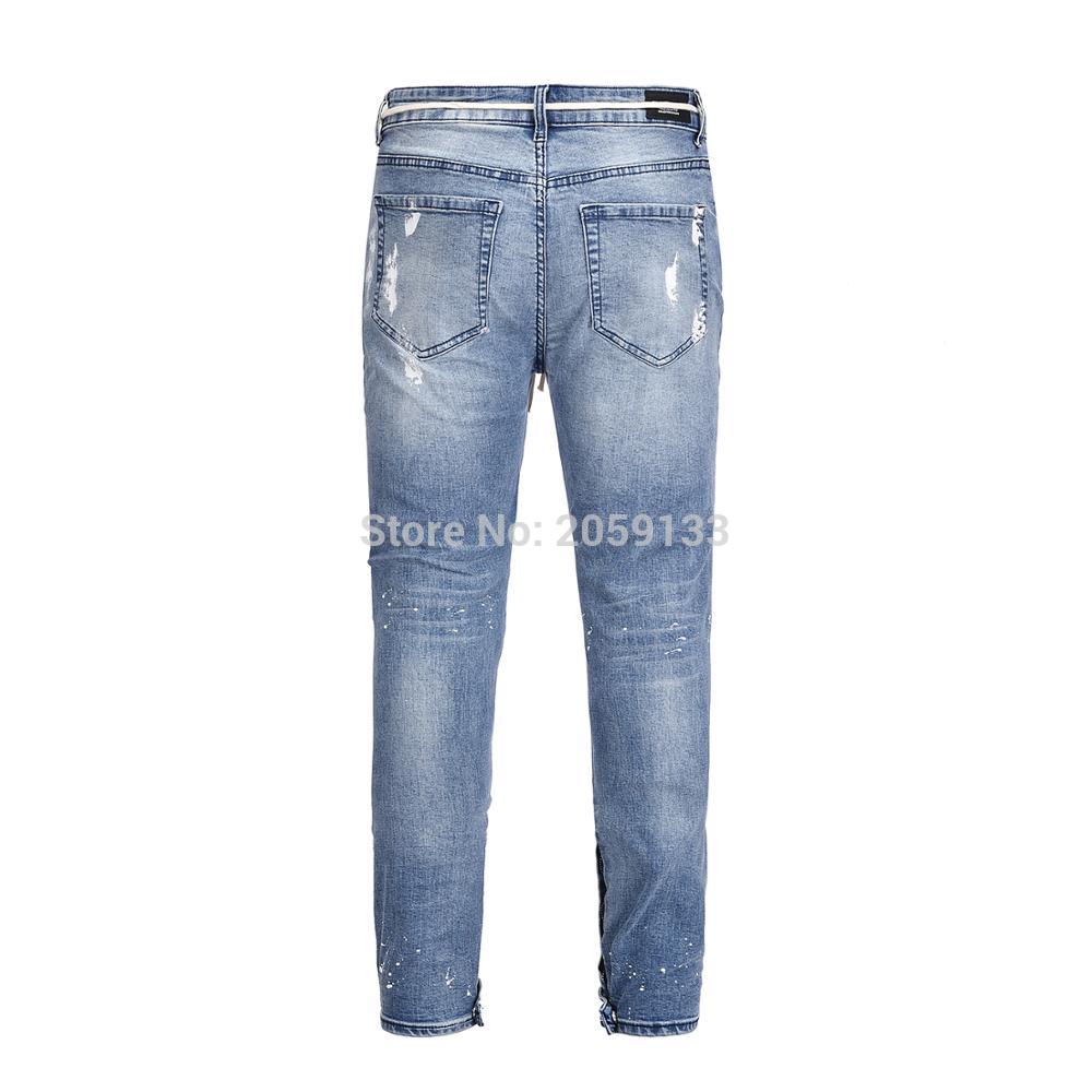 Herrkläder jeansbyxor rock splash-ink stretch dist... – Vicedeal
