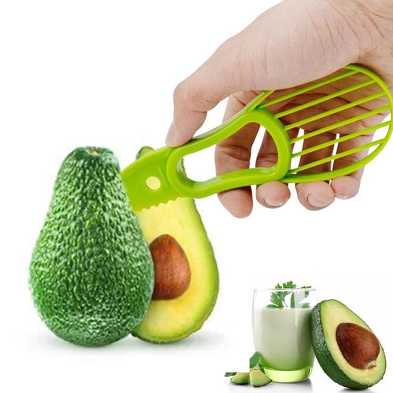 3 In 1 Avocado Slicer Shea Corer Butter Fruit Peel... – Grandado