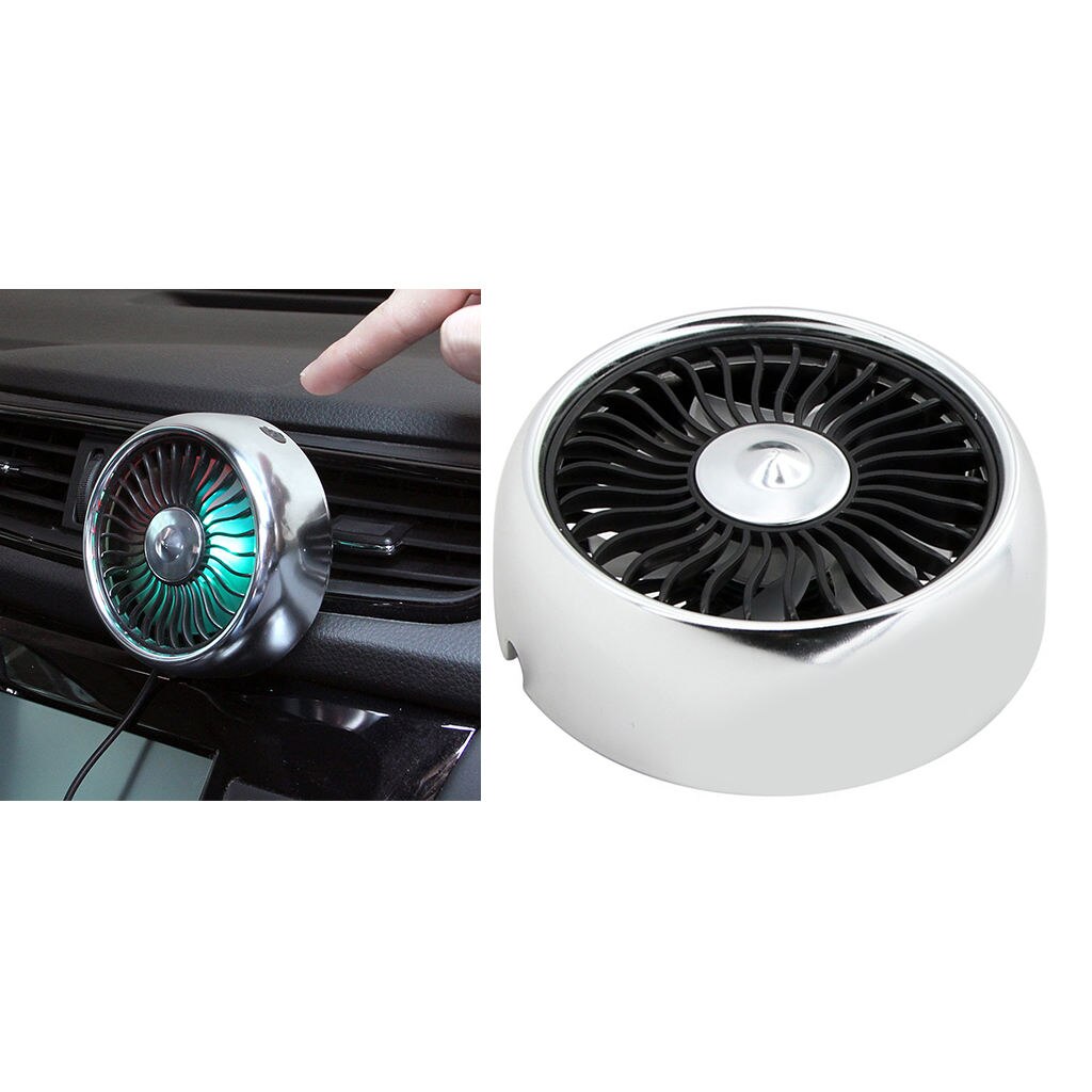 Car MiNi Fan Cooler 3-speed Air Conditioner USB Re... – Grandado