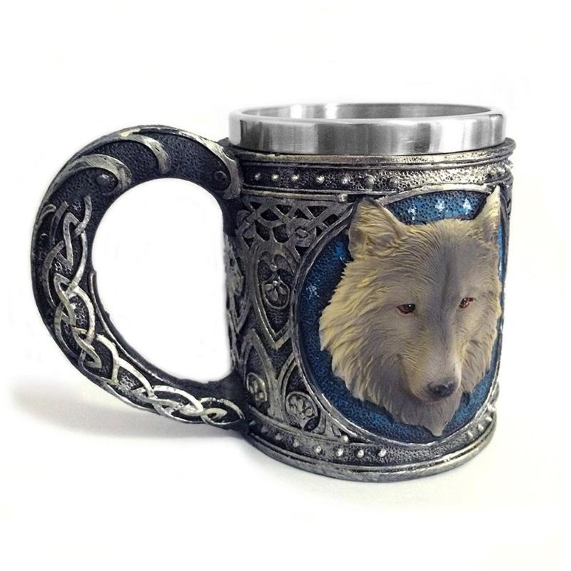 3D Wolf Bier Mok Rvs Koffie Kopjes En Mokken Dier ... – Grandado