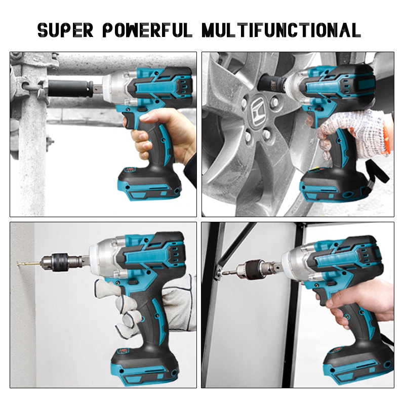 18V 520Nm Brushless Cordless Electric Impact Wrenc... – Vicedeal