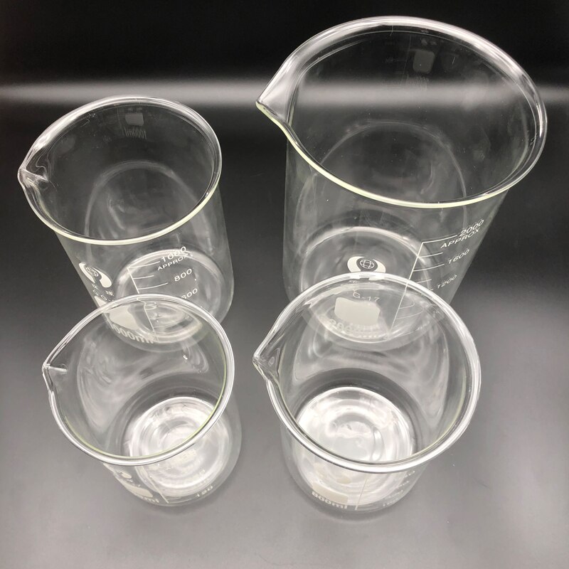 600-2000mL Lab Glass Beaker Laboratory Borosilicat... – Vicedeal