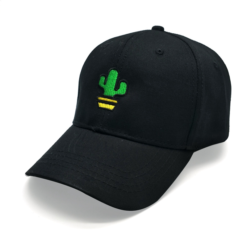 Baseball Cap Women Men Cactus Embroidered Cotton H... – Grandado