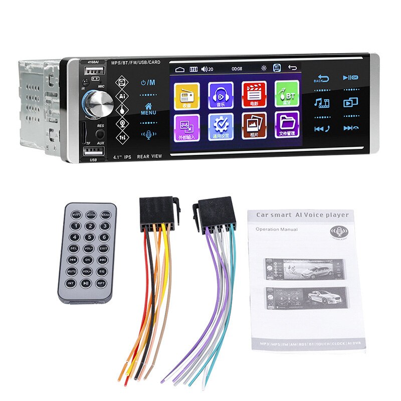 1Din 4.1" Car Radio Mirror link Android 9 Autoradi... – Grandado