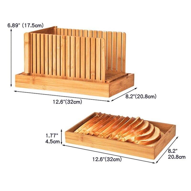 Bambou pain assiette Toast trancheuse coupe pain c... – Grandado