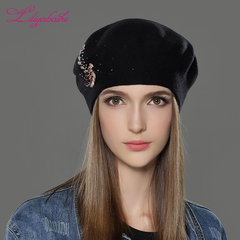 LILIYABAIHE Neue Frauen Winter Hut wolle Gestrickt... – Vicedeal