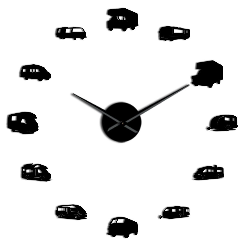 Reloj de pared grande DIY para vehículo sin marco,... – Grandado