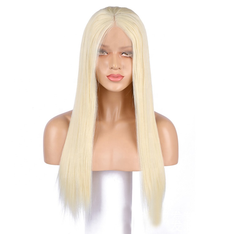 Long Synthetic Front Lace Wigs 22 inch Blonde Stra... – Grandado
