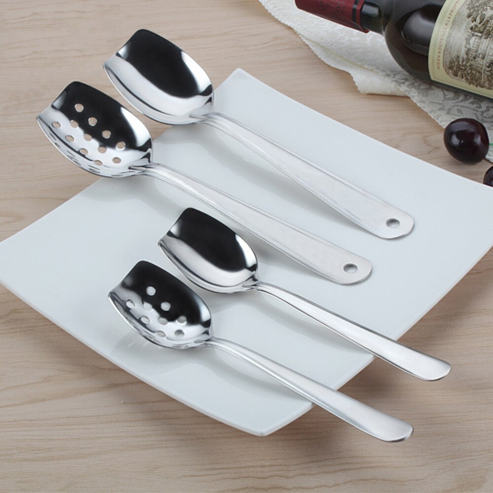 304 Stainless Steel Food Serving Colander Spoon Ho... – Grandado