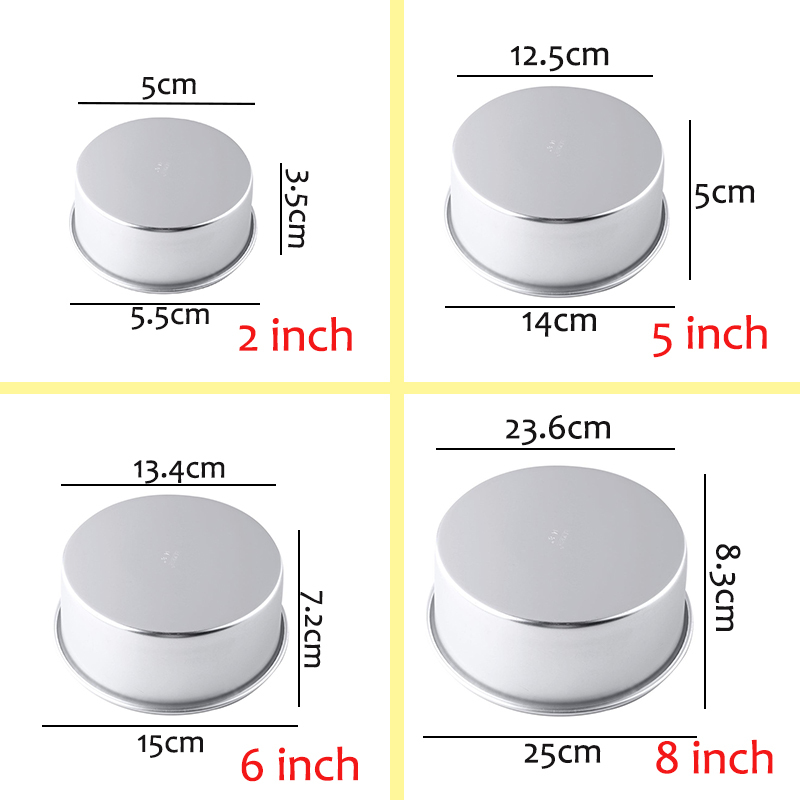 6 inch Alloy Removable Bottom Round Cake Baking Mo... – Grandado