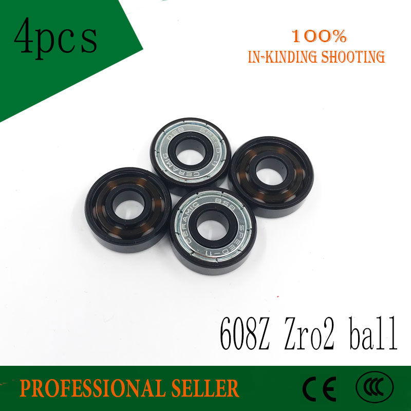 4pcs 608 Zro2 Hybrid Ceramic 608 Inline Skate Bear... – Grandado