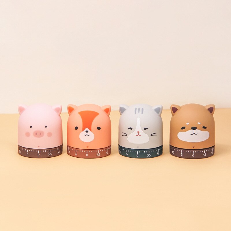 Cartoon Zoo Animal Shaped Timer Mechanical Wind-up... – Vicedeal