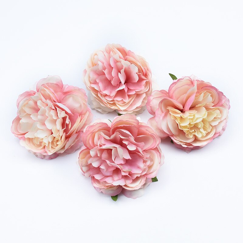 50/100 PCS Artificial flor de seda Multicolor peôn... – Vicedeal