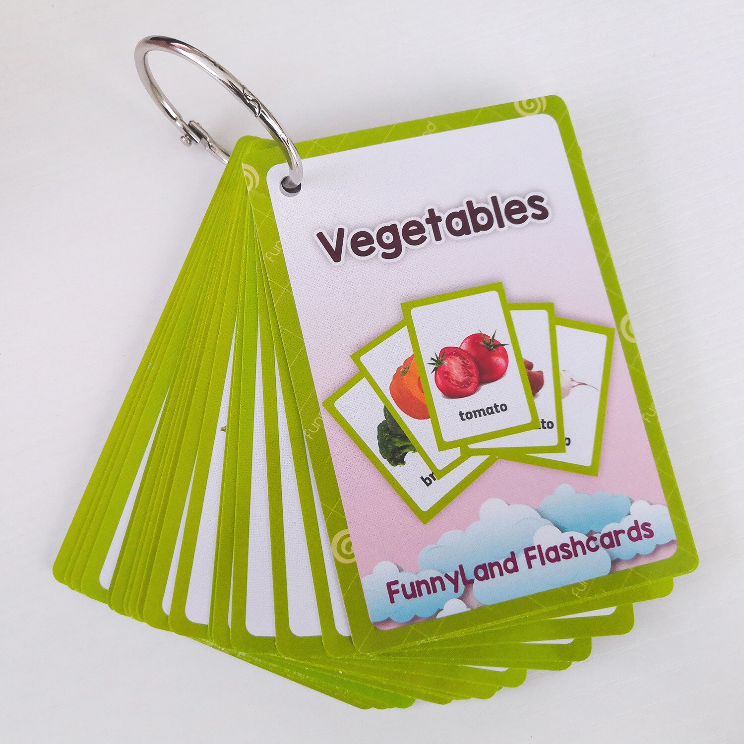 20Pcs/Set Vegetable Fruits English Learning Word C... – Grandado