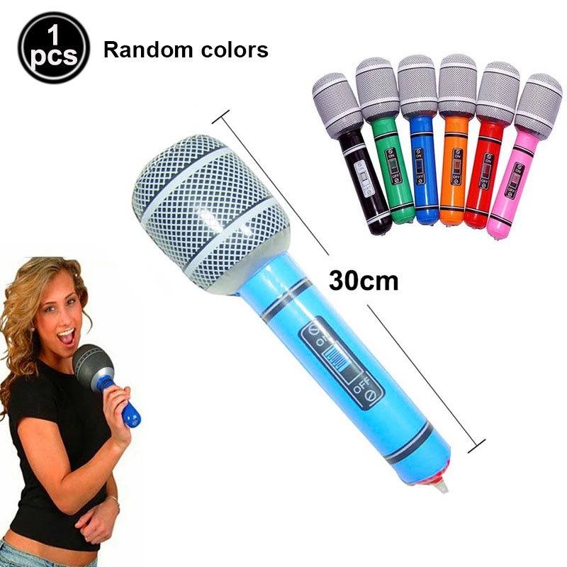 Inflatable Microphones Balloons Assorted Colors Pl... – Vicedeal