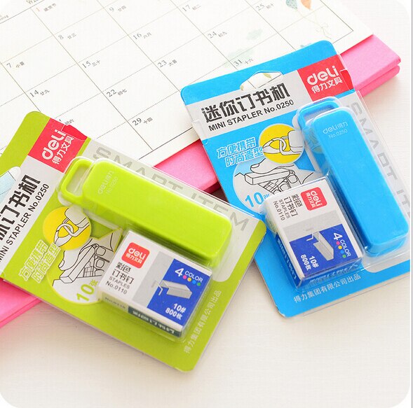 Mini Stapler set Staples Mini style candy color st... – Vicedeal