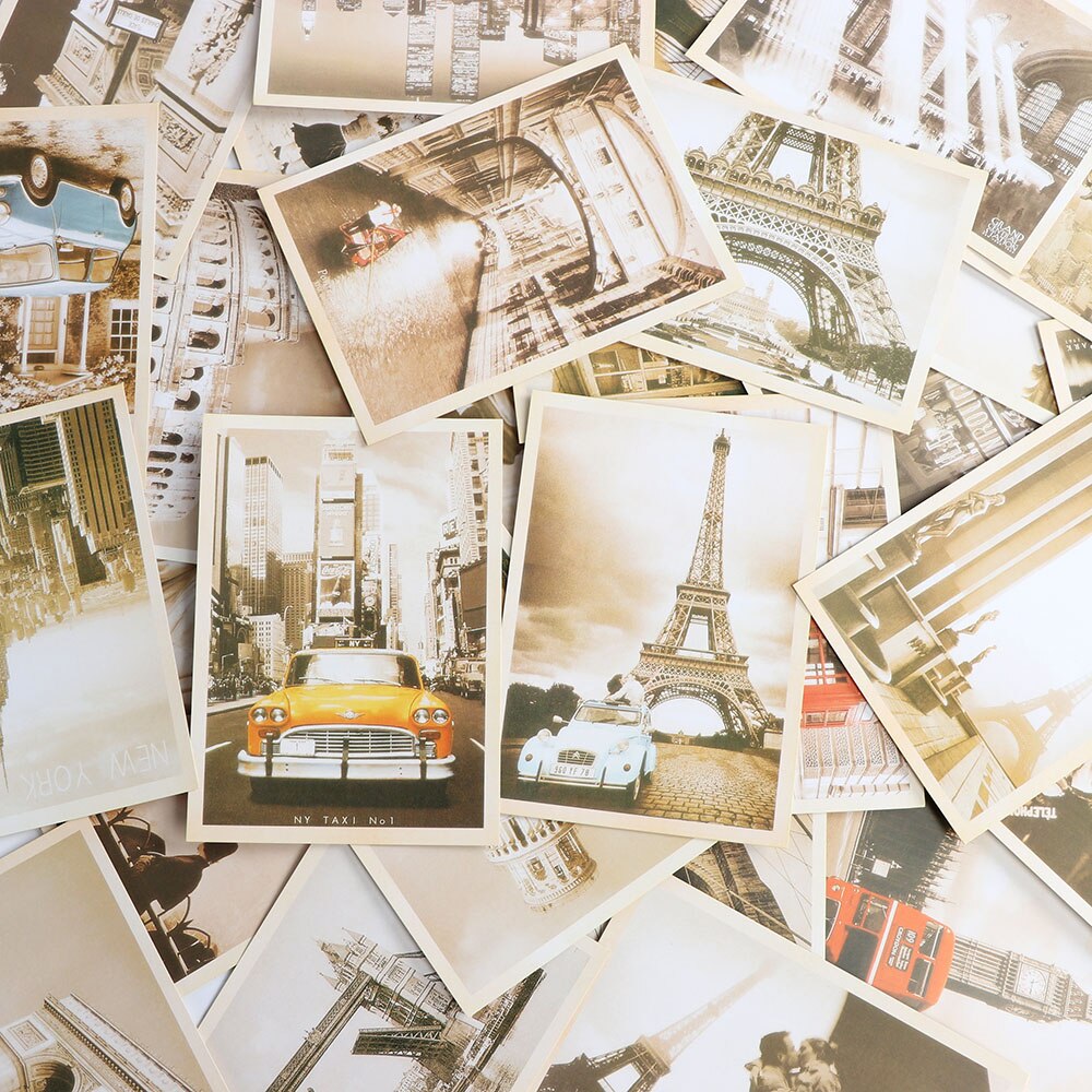 32 Pieces/Set Famous Building Postcards Souvenir U... – Grandado