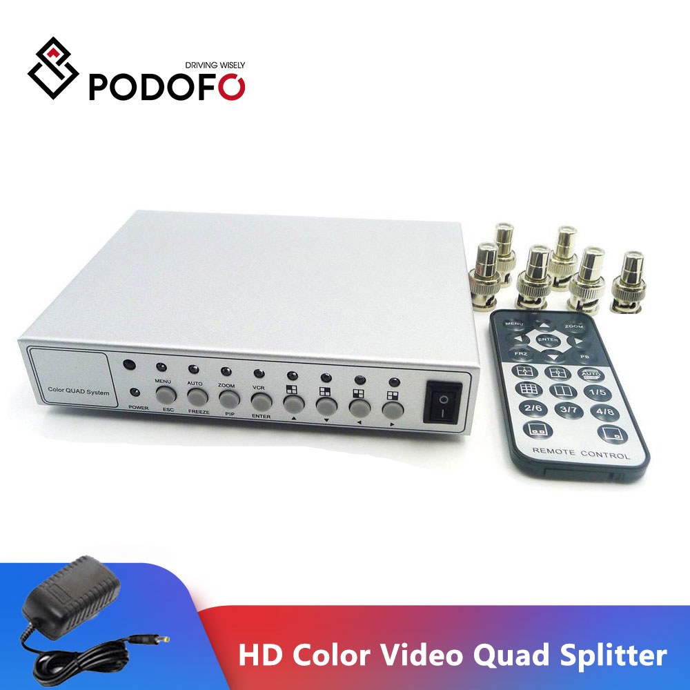 Podofo Metal Shell HD Color Video Quad Splitter CC... – Grandado