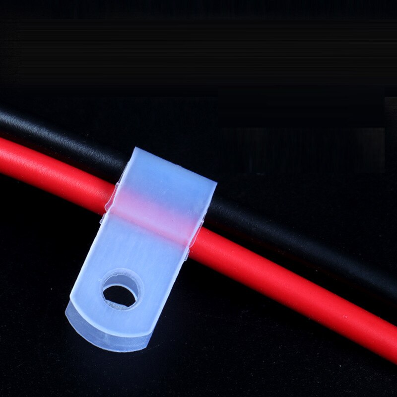 100PCS Thicken Plastic Nylon R Type Cable Clamp Fi... – Vicedeal