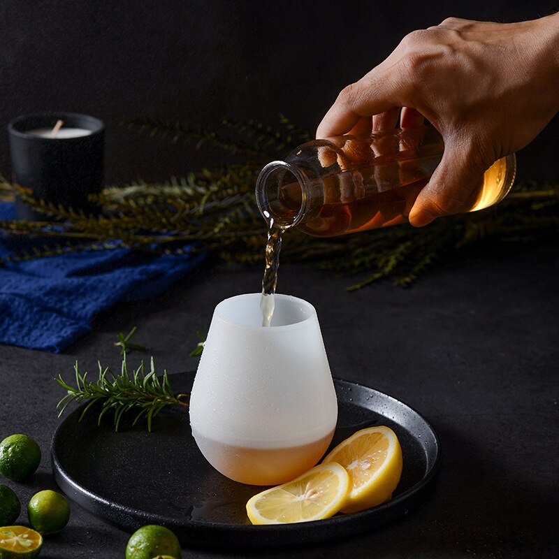 Silicone Luminous Wine Glass Portable Travel Cups ... – Grandado