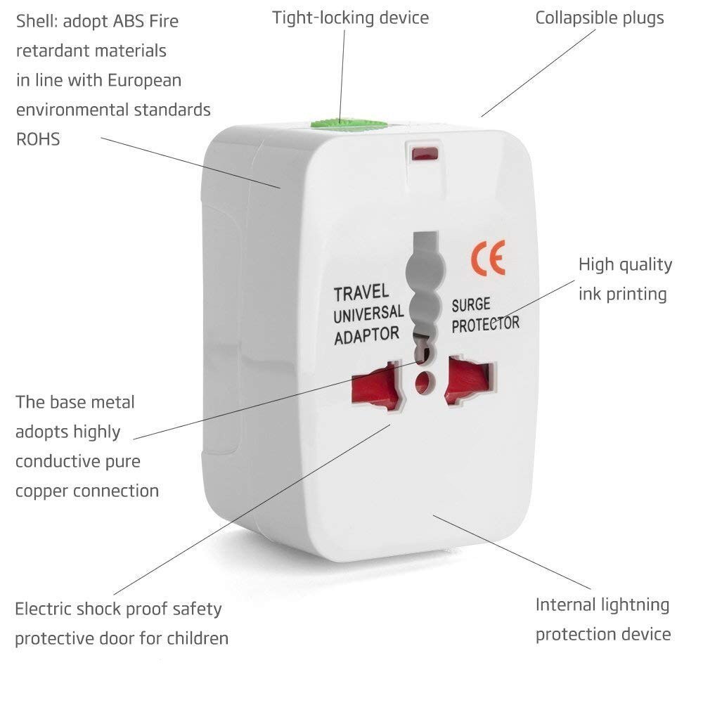 Adaptateur de chargeur universel prise tout en un ... – Grandado