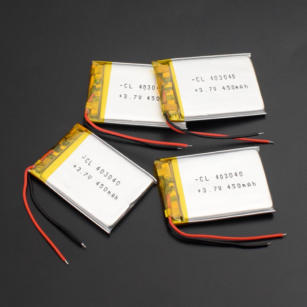 1/2/4 Pcs Durable 450mAh 403040 Li-po Lithium Batt... – Grandado