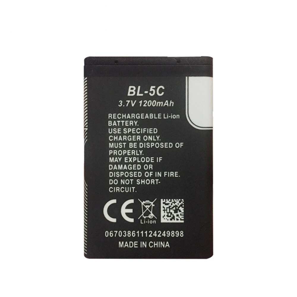 Mobiele Telefoon Batterij BL-5C Voor Nokia C2-01 N... – Vicedeal