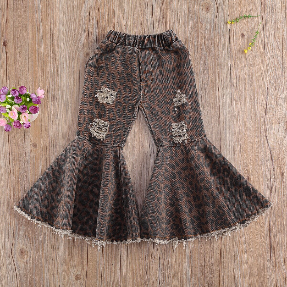 Toddler Girls Flare Pants Stylish Leopard Printed ... – Vicedeal