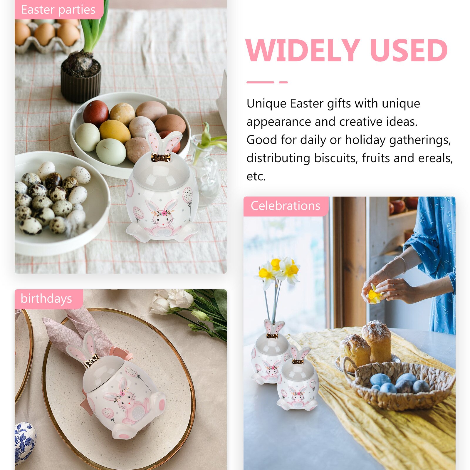 1pc Ceramic Pot Easter Tea Can Multipurpose Cartoo... – Vicedeal